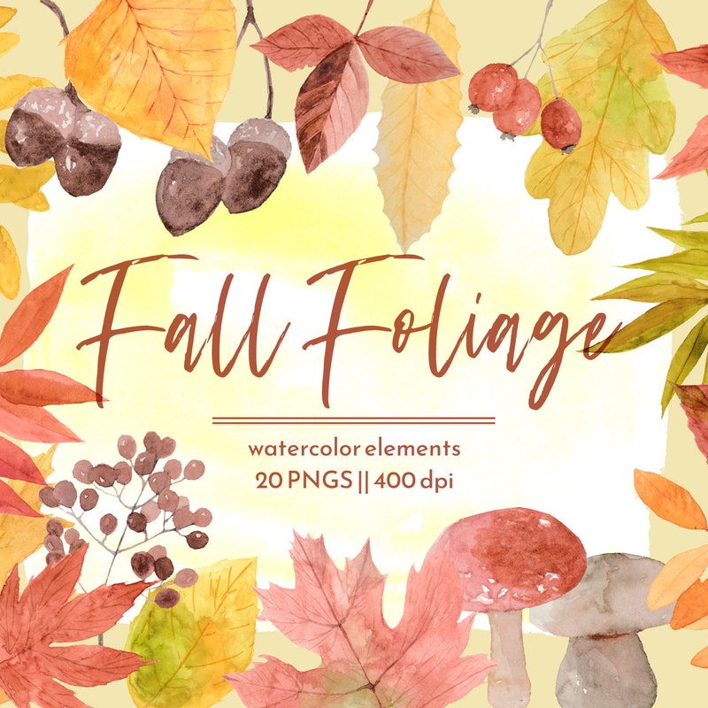 Autumn Foliage Art - Etsy