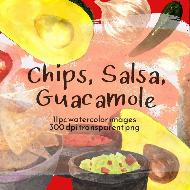 Salsa Clipart - Etsy
