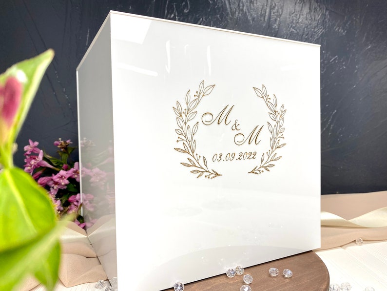 Wedding Card Box Acrylic Card Box Wedding Card Box With - Etsy