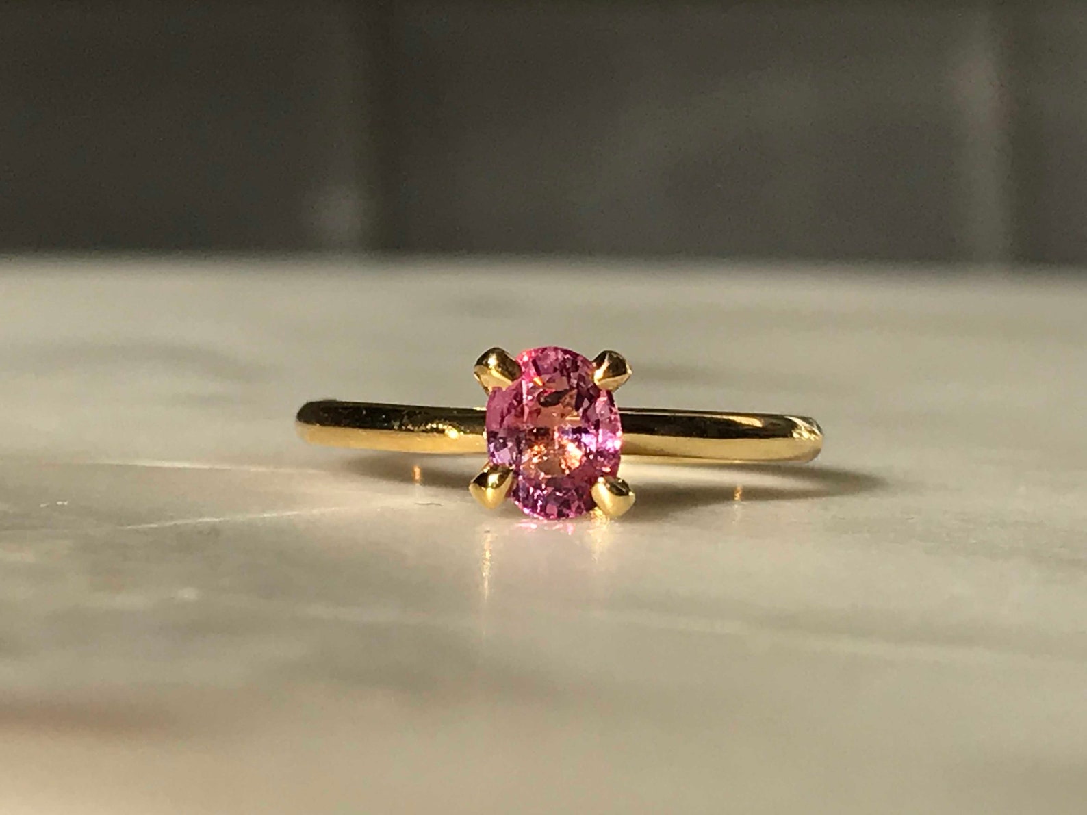 Baby Pink Spinel Ring - Etsy
