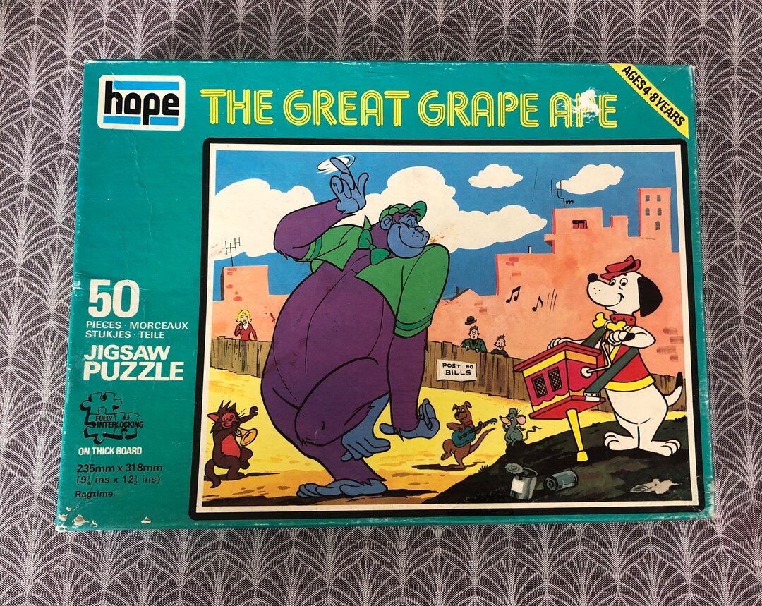 Vintage Hope the Great Grape Ape 50 Piece Jigsaw Puzzle. 1976. - Etsy