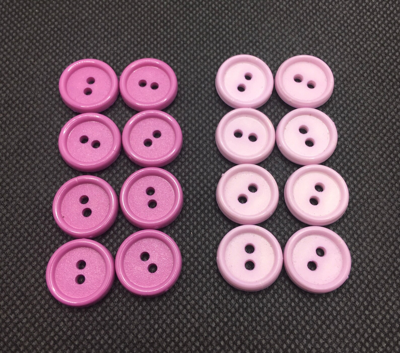 8 X Vintage Dark Pink/light Pink Plastic Buttons. 16mm. | Etsy