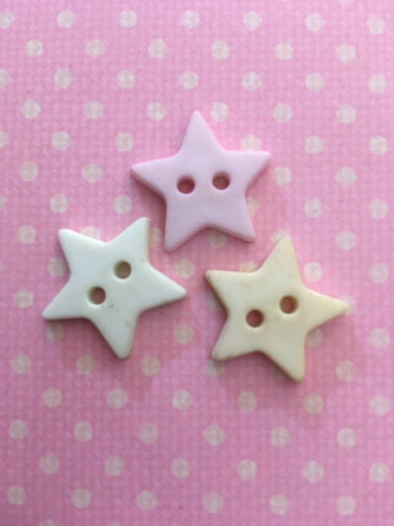 Three Vintage Baby/ Child’s Star Buttons. 20mm. - Etsy