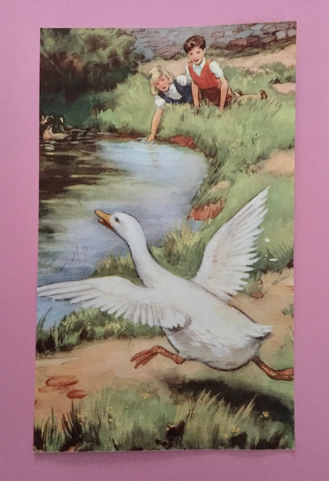 Vintage 1950 Original beaky, the Greedy Duck Illustration Book Page. - Etsy