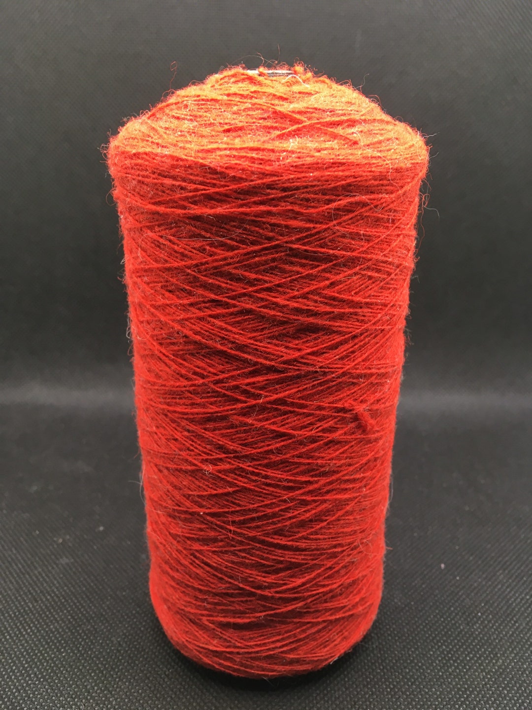 Small Vintage Dark Red Yarn. - Etsy