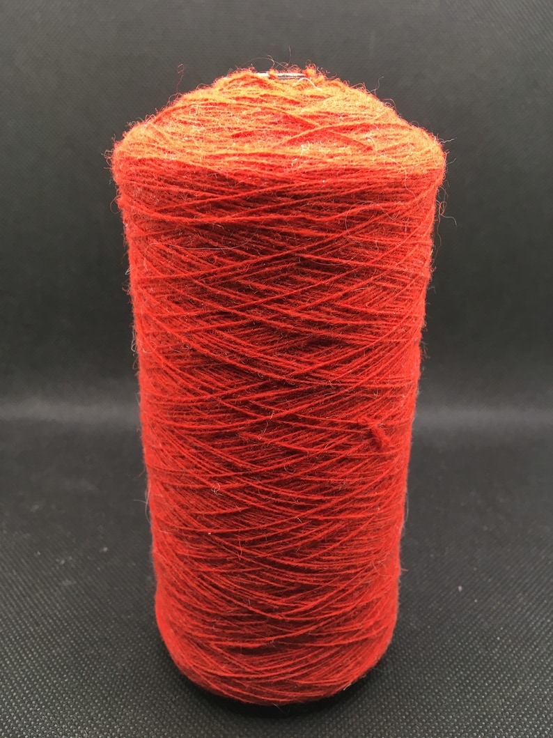 Small Vintage Dark Red Yarn. - Etsy