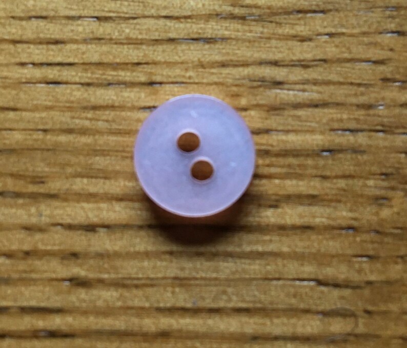 Set of Ten Tiny Peach Buttons. Dolls or Babies Clothes Also Crafting ...