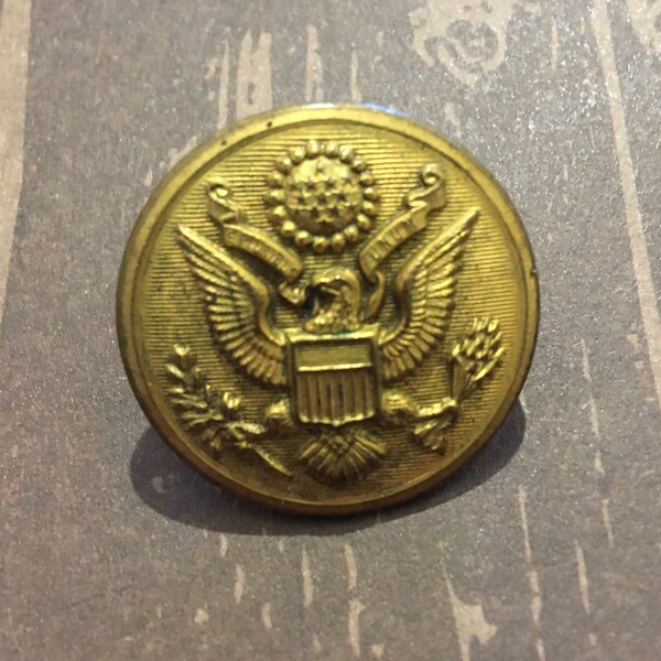 28mm Antique Brass Button - Etsy
