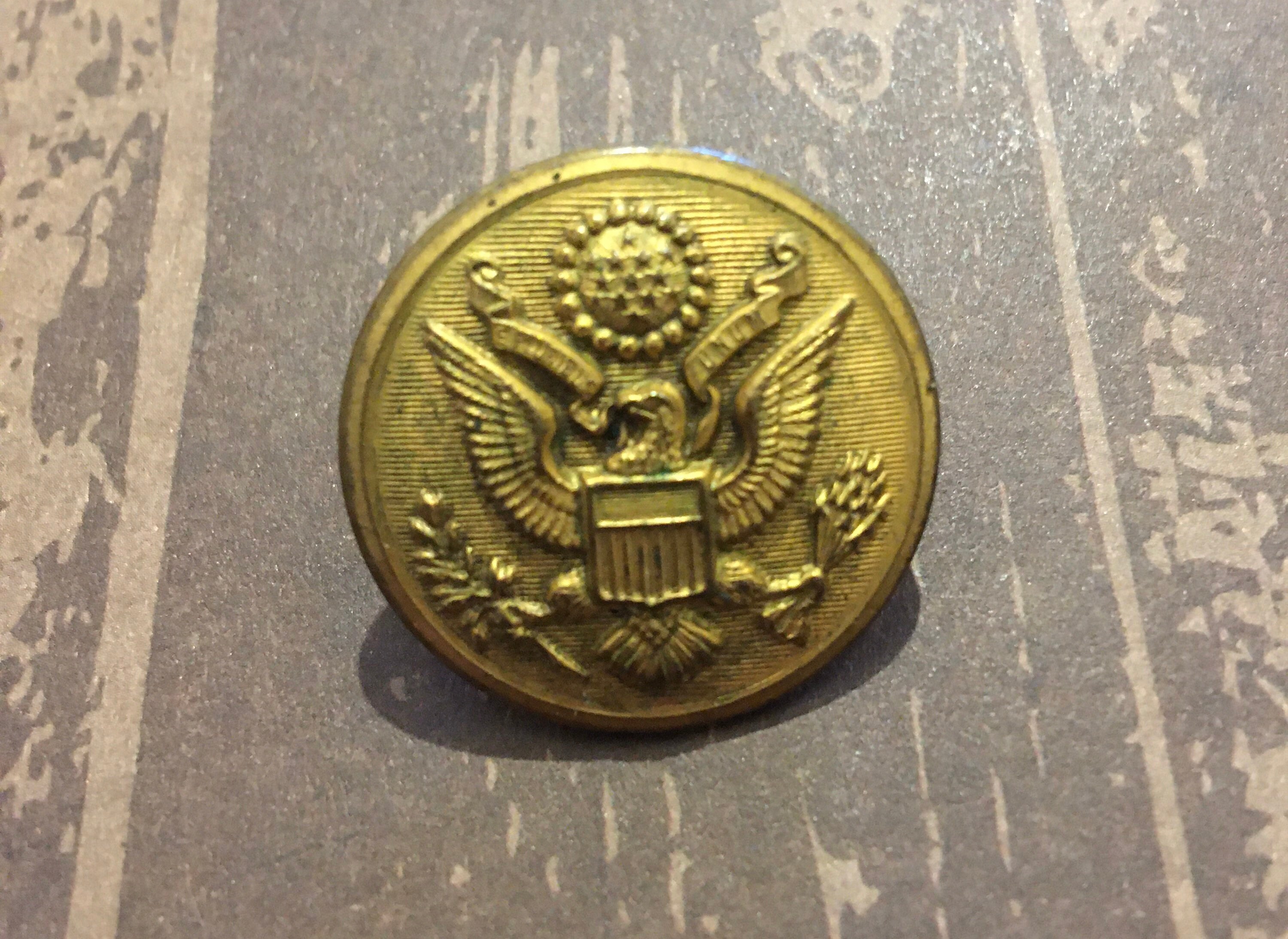 Antique US Army Scovill MFG Co Waterbury Brass Button. 28mm. - Etsy