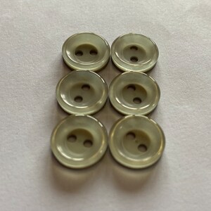 6 X New Light Khaki Buttons. 11mm. - Etsy