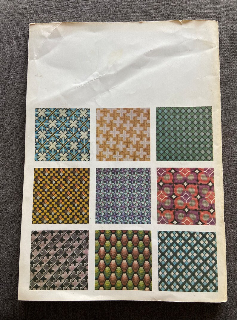 Vintage Canvas Embroidery Patterns Booklet. No. 1198. - Etsy