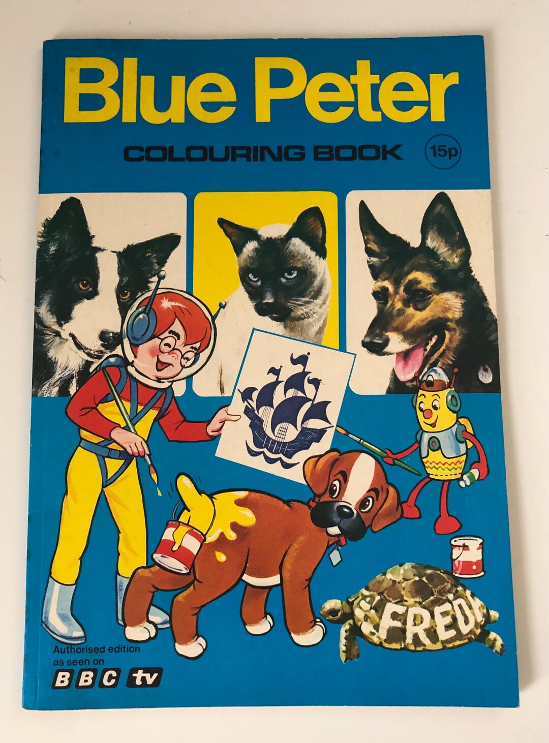 New BBC TV Vintage Blue Peter Colouring Book. 1975. - Etsy