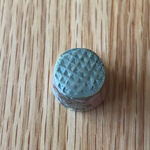 Beautiful Vintage Abelone Shell Floral Silver Toned Thimble. - Etsy
