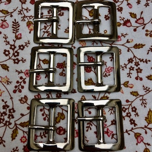 Silver Toned Plain Metal Vintage Buckle. - Etsy