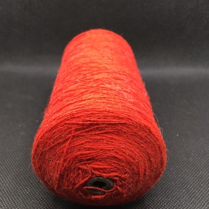 Small Vintage Dark Red Yarn. - Etsy