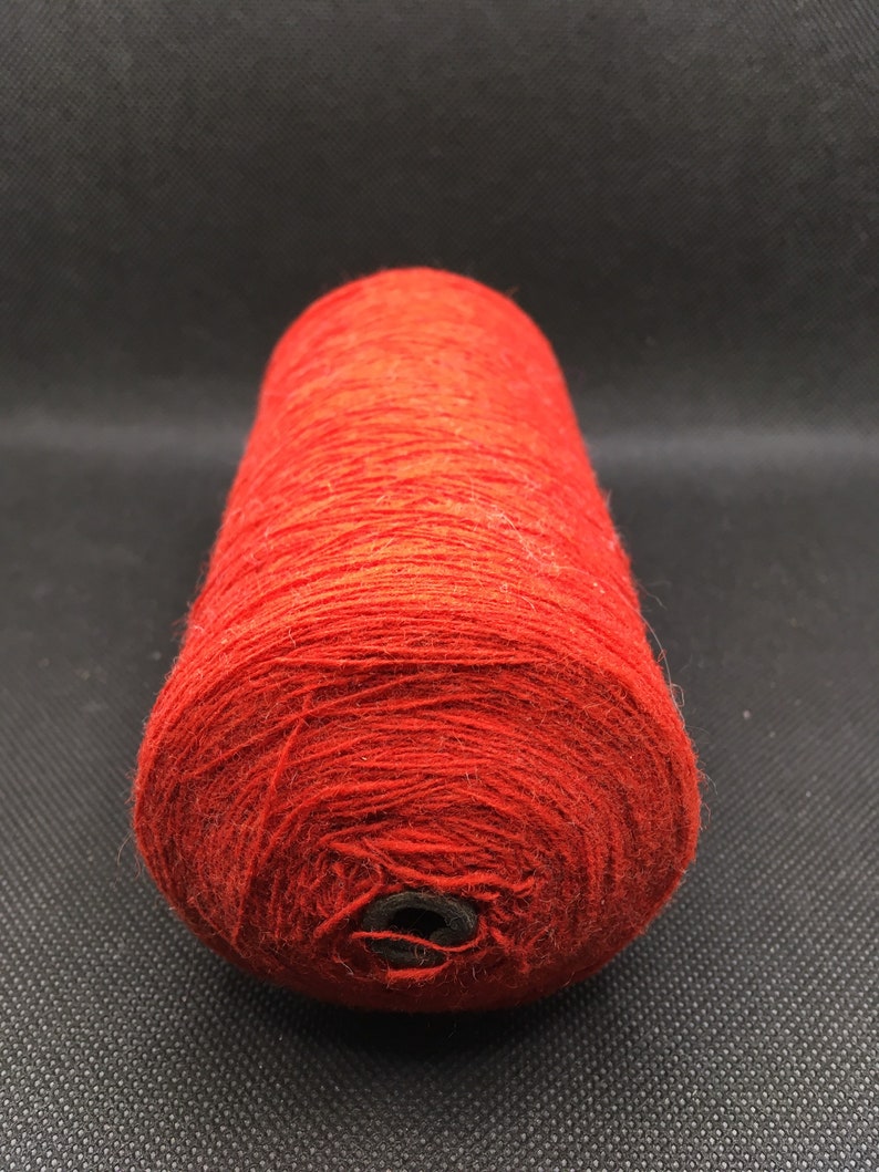 Small Vintage Dark Red Yarn. - Etsy