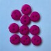 10 X Bright Pink Buttons. 11mm. - Etsy