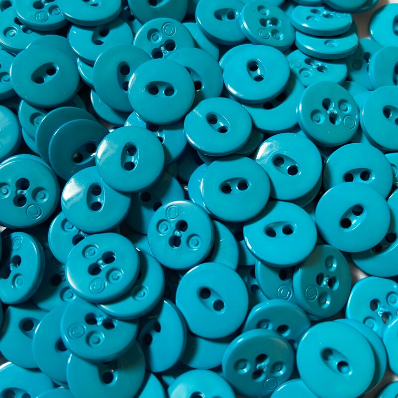 Teal Buttons - Etsy