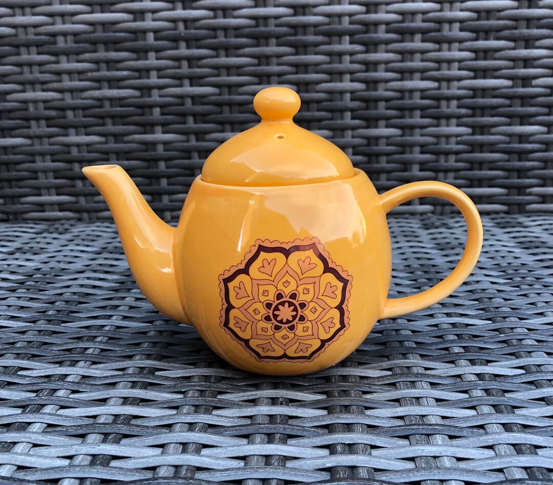 Vintage Style LBP Magnet Mustard Yellow Teapot. - Etsy