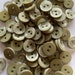 6 X New Light Khaki Buttons. 11mm. - Etsy