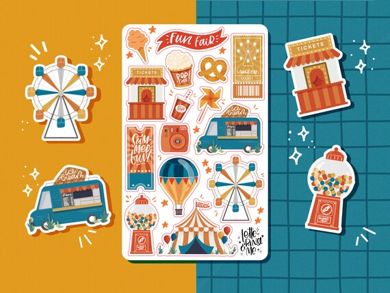 Sticker Sheet Fun Fair Bullet Journal and Planner Sticker - Etsy