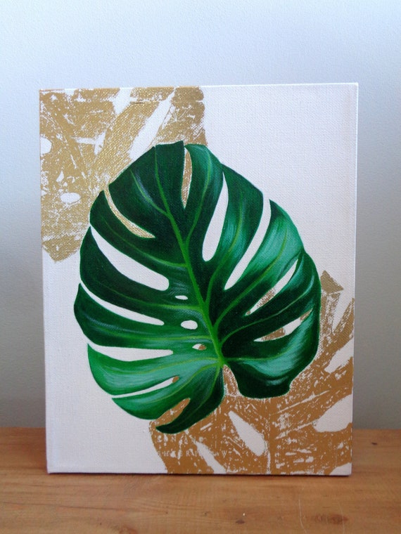 Leaf Painting Acrylic