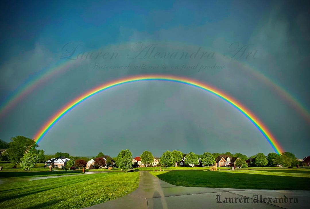 Tennessee Double Rainbow Photography, Digital Download, Country ...