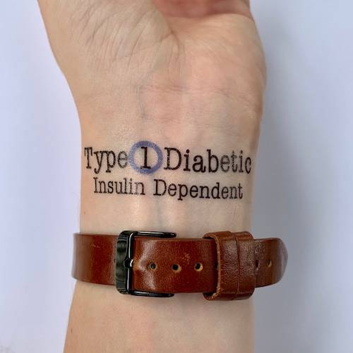 Type 1 Diabetes Insulin Dependent Medical Alert Temporary - Etsy