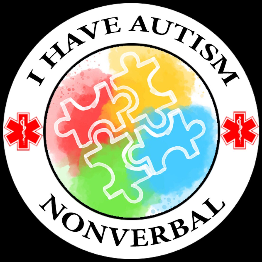 I Have Autism- Nonverbal- Medical Alert Temporary Tattoo - Etsy
