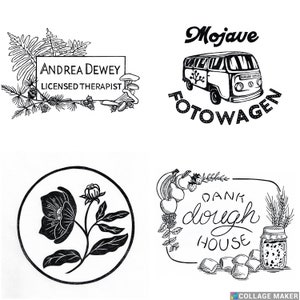 Custom Linocut Logo, Block Print Logo, Custom Block Print, Unique Logo ...