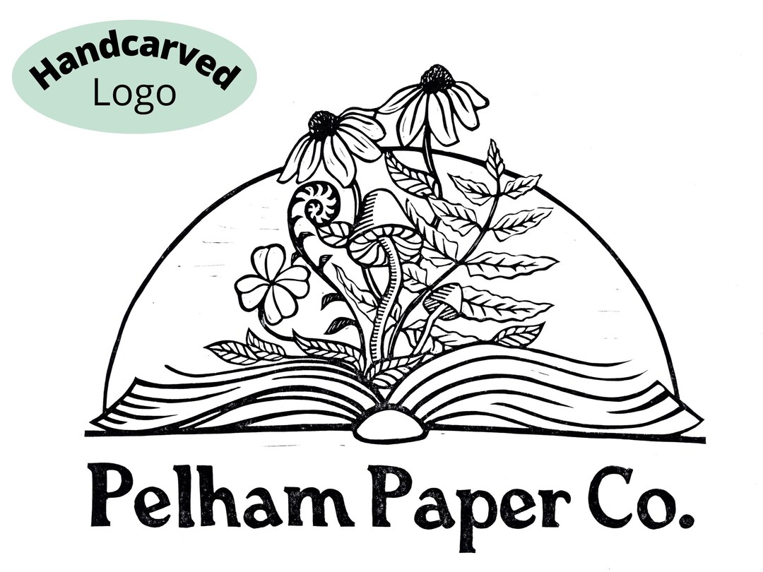 Handcarved Logo Custom Linocut Block Print Logo Custom - Etsy