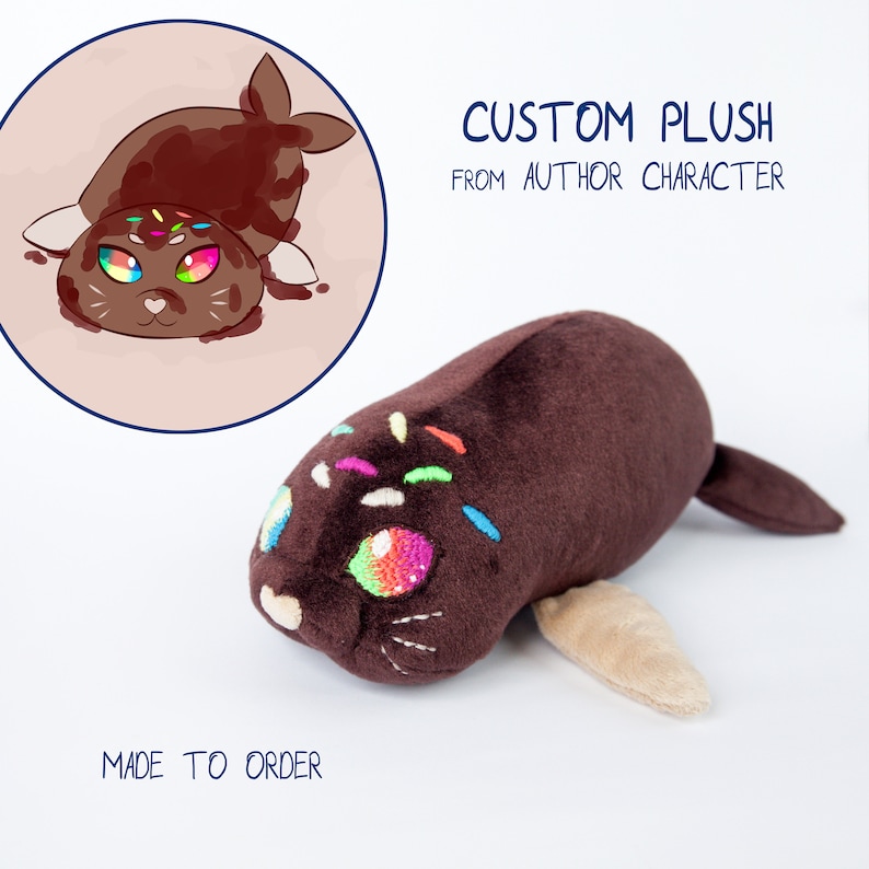 Plushie From Author Character Commission Toy From Book Cartoon - Etsy