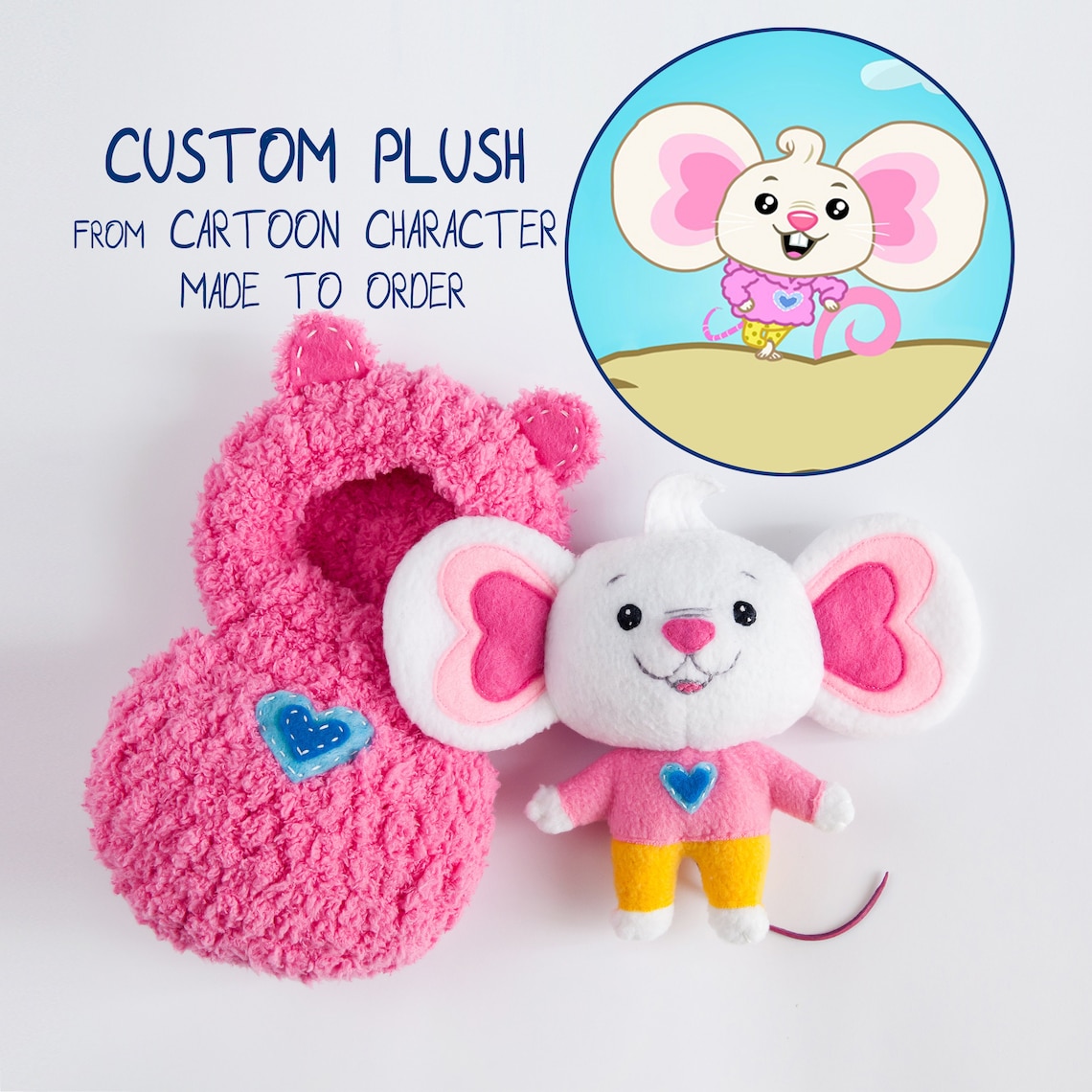 Plushie From Author Character Commission Toy From Book Cartoon - Etsy