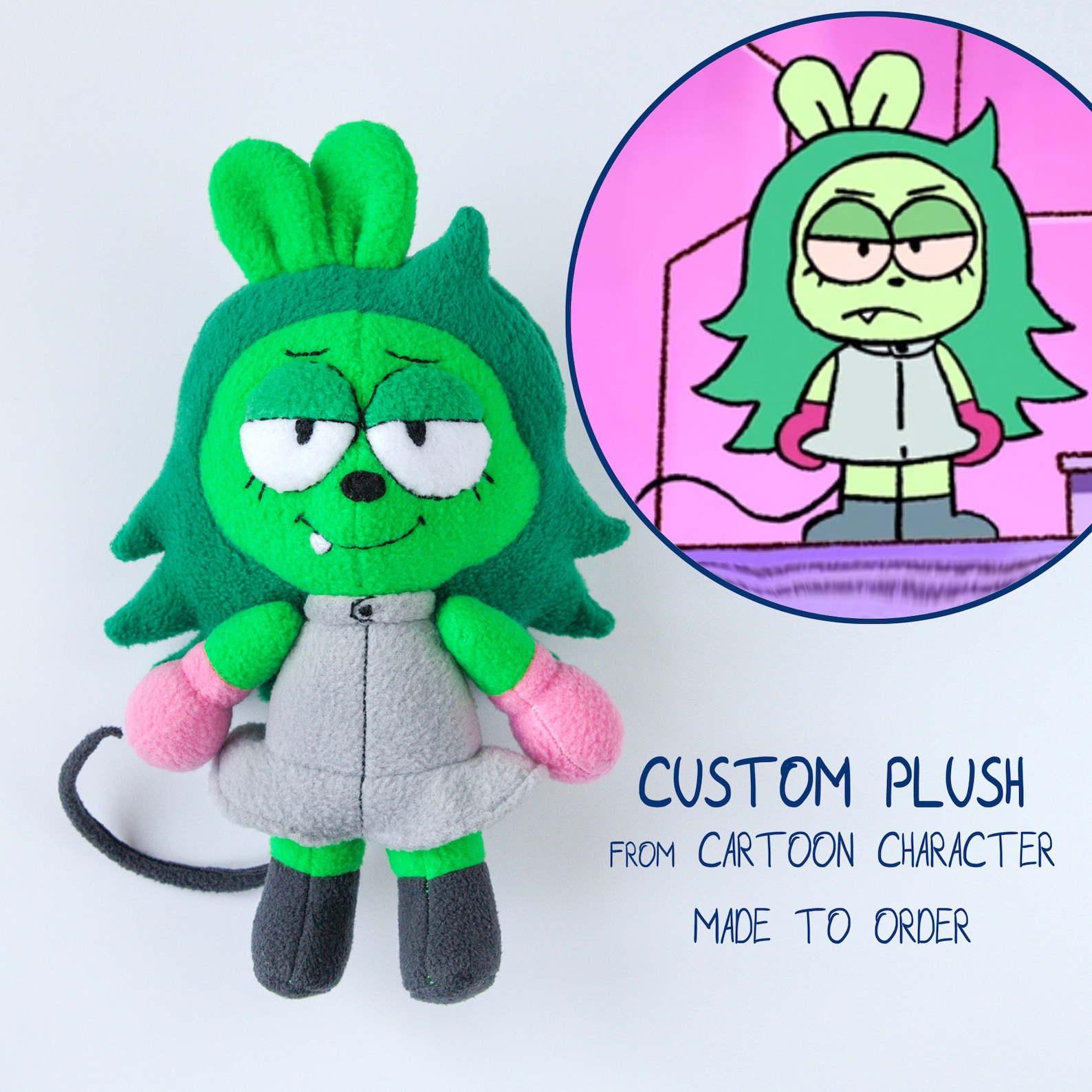 Plushie From Author Character Commission Toy From Book Cartoon Hero ...