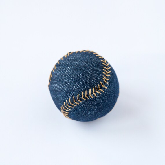 Denim baseball ball Fabric baby ball Soft baby ball Denim ball | Etsy