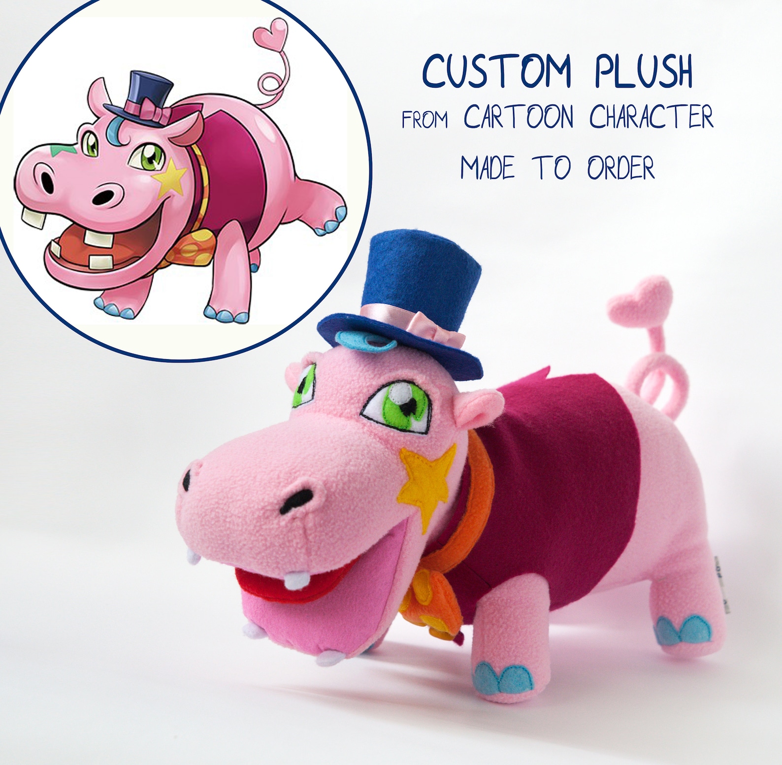 Plushie From Author Character Commission Toy From Book Cartoon Hero ...