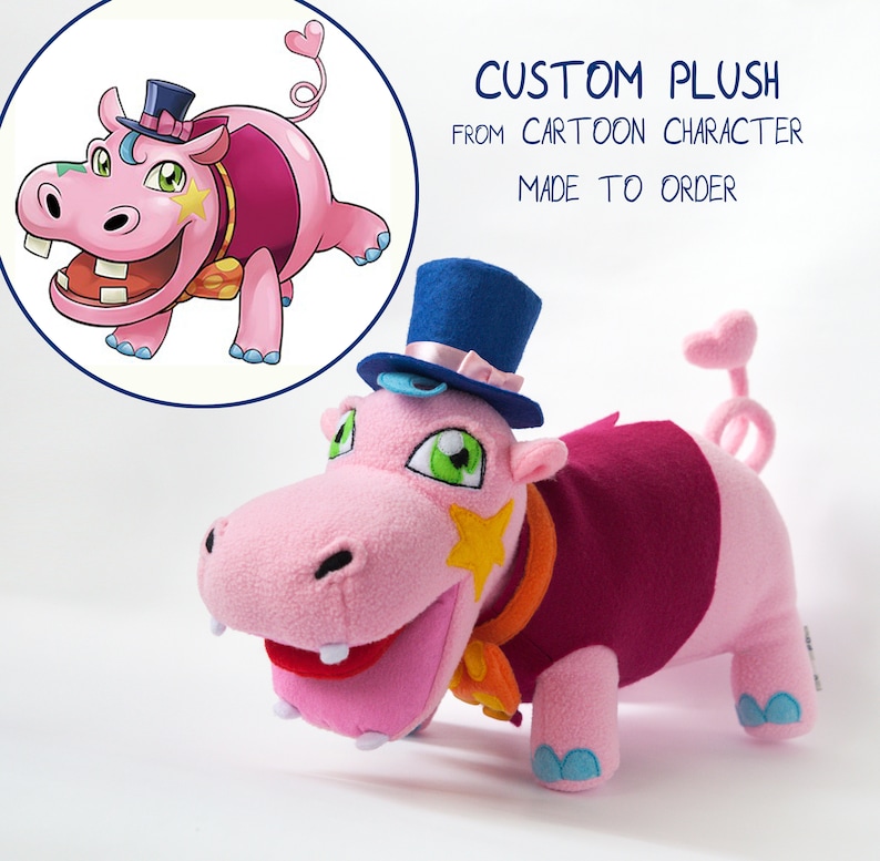 Plushie From Author Character Commission Toy From Book Cartoon - Etsy