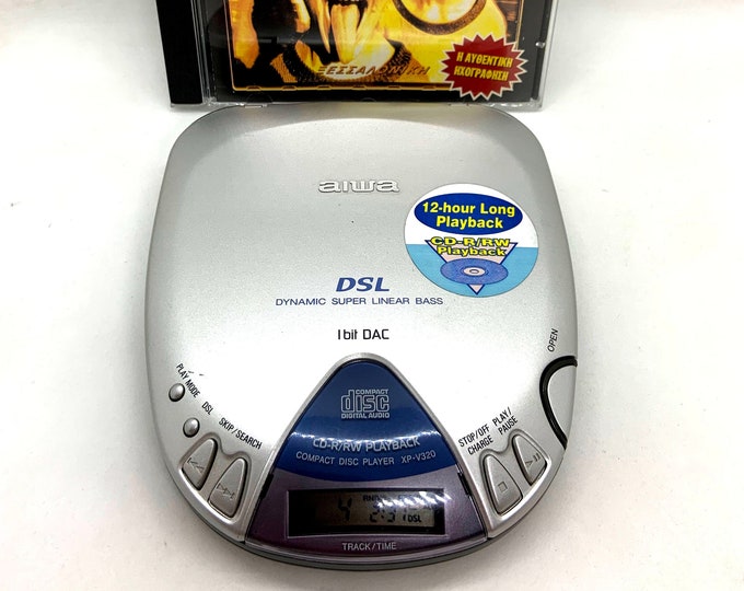 NOS 90s AIWA Discman / Portable Cd Player With Original Box ...