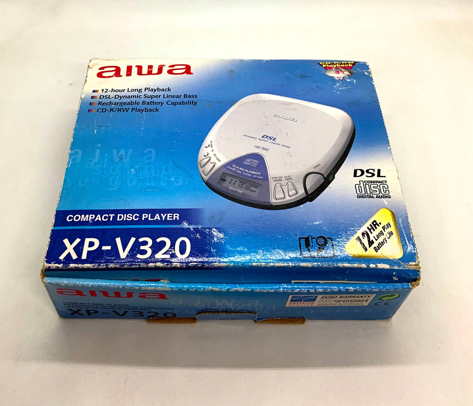 NOS 90s AIWA Discman / Portable Cd Player With Original Box ...