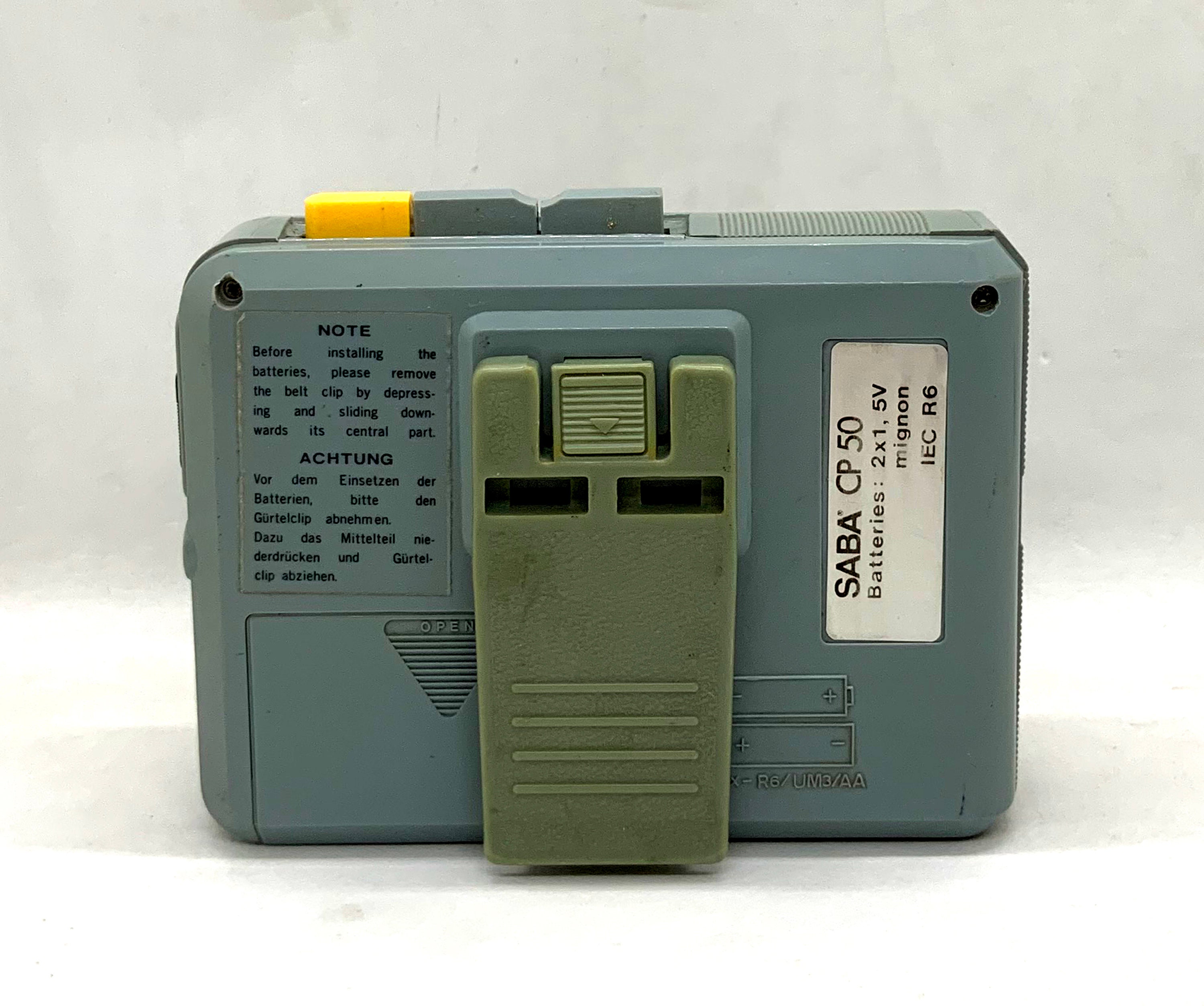 Rare 80s Saba Walkman Cassette Player With Equalizer & Belt Clip - Etsy