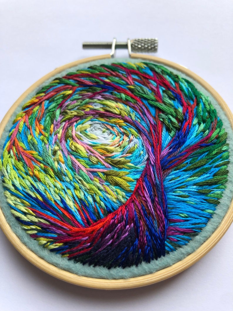 Landscape Embroidery, Tree Embroidery, Surrealism Art, Hoopart, Threads ...