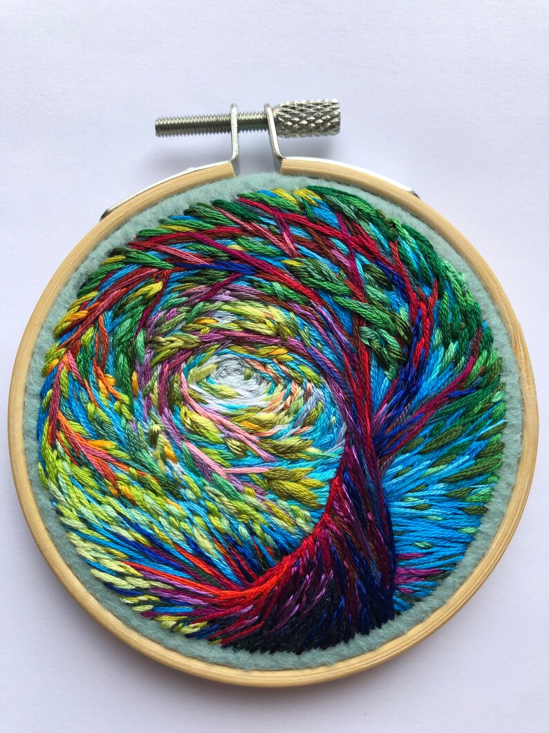 Landscape Embroidery, Tree Embroidery, Surrealism Art, Hoopart, Threads ...