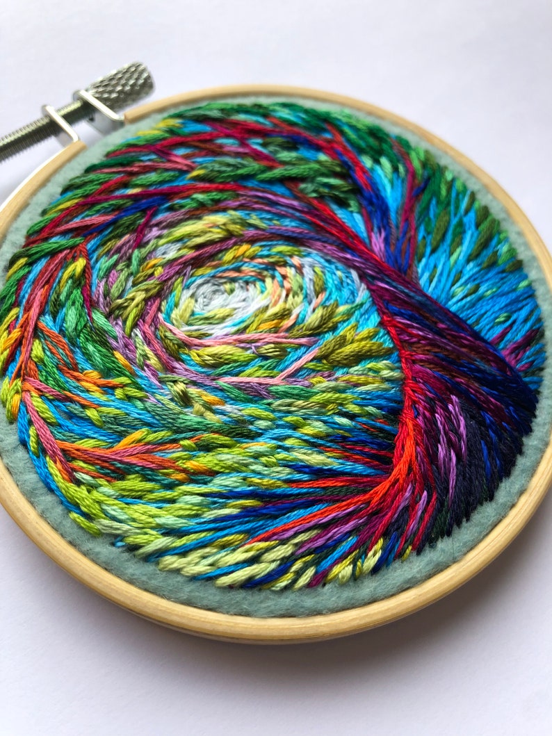 Landscape Embroidery, Tree Embroidery, Surrealism Art, Hoopart, Threads ...