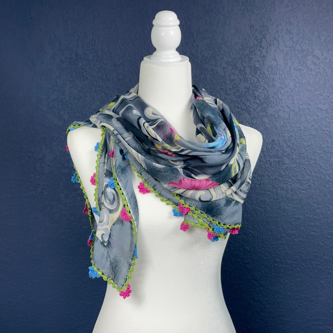 Handmade Turkish Scarf - Authentic Ottoman Design - Turkish Scarf for ...