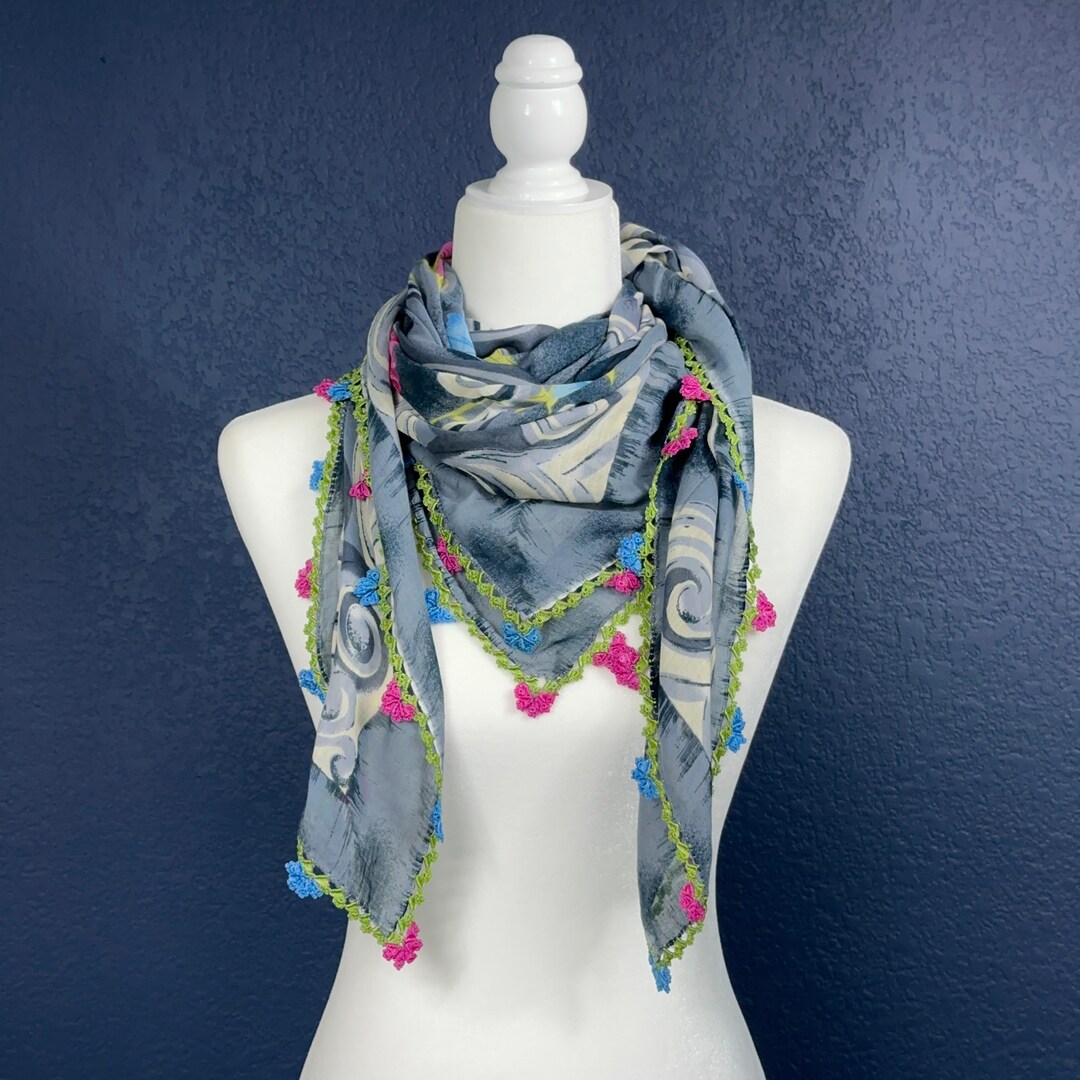 Handmade Turkish Scarf - Authentic Ottoman Design - Turkish Scarf for ...