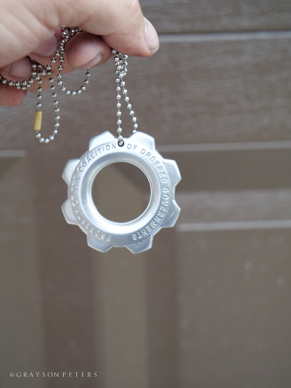 Gears of War Inspired cog Tag | Etsy