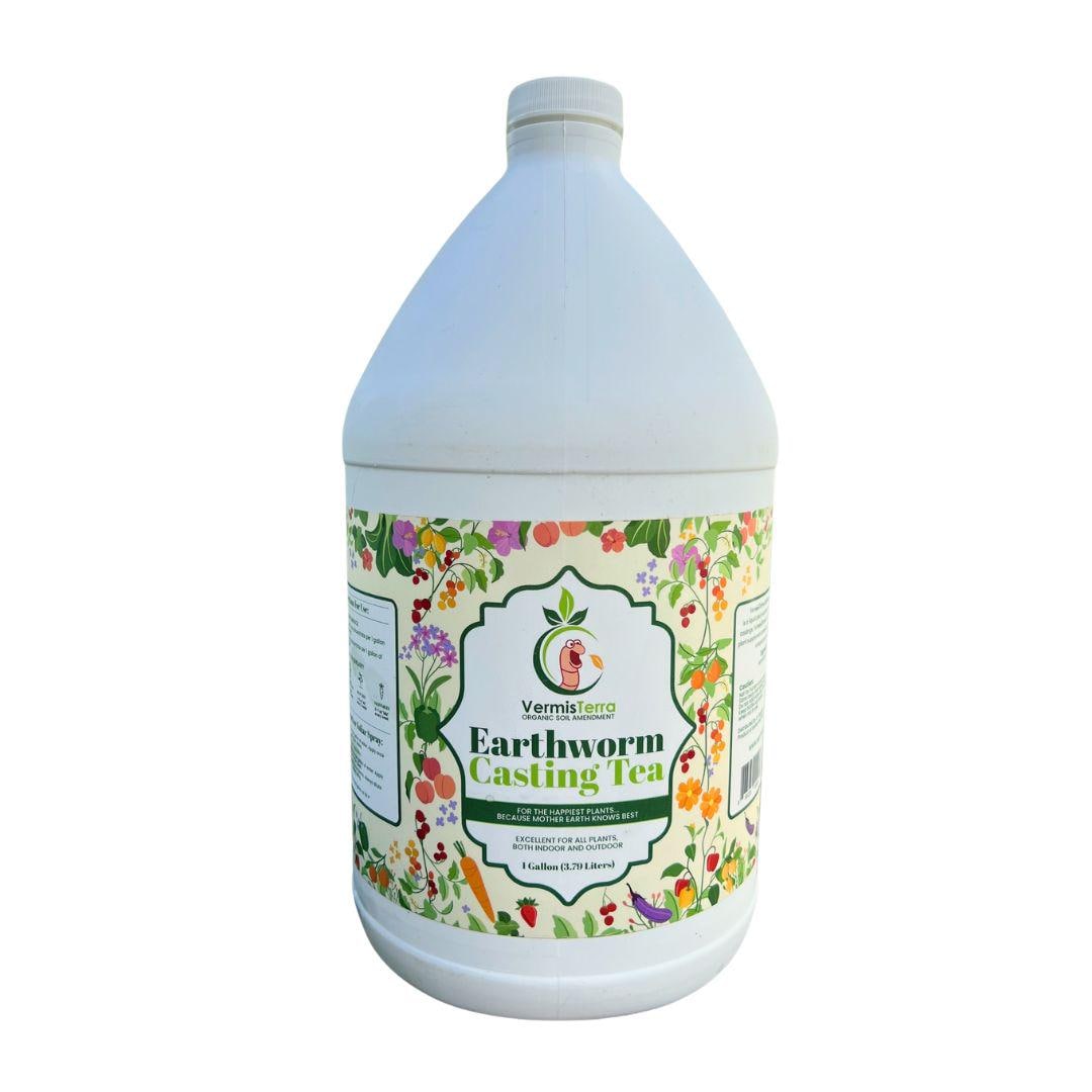 Vermisterra Organic Worm Tea - Gallon Enzymes, Soil Conditioner and ...