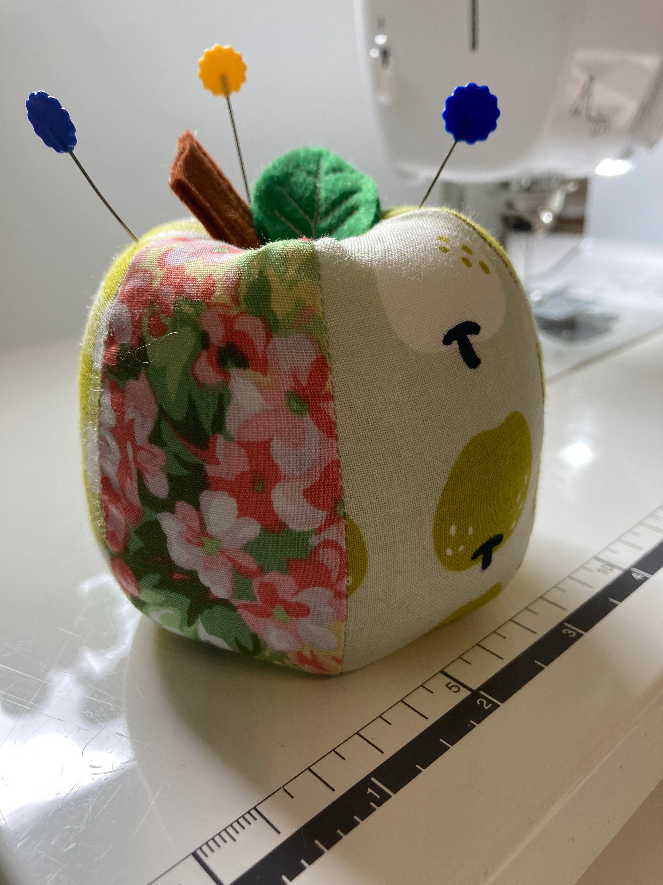 Handmade Apple Pincushion Patchwork Green Apple Pincushion - Etsy