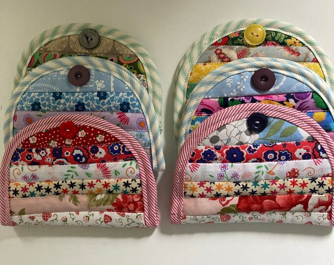 Handmade Sewing Kit, Patchwork Sewing Travel Pouch - Etsy