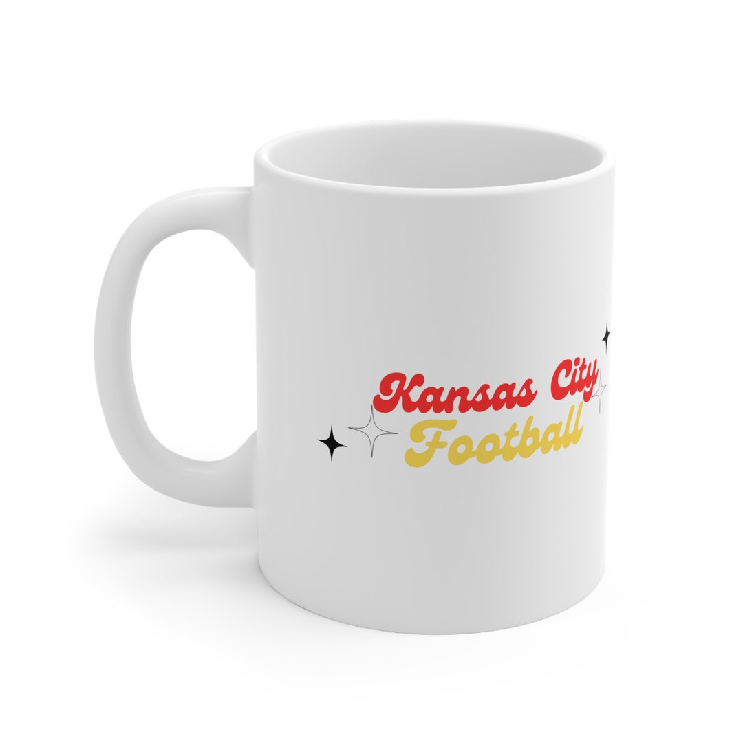 Kansas City Football Red + Gold Era Mug, KC Stars Ceramic Coffee Cup ...